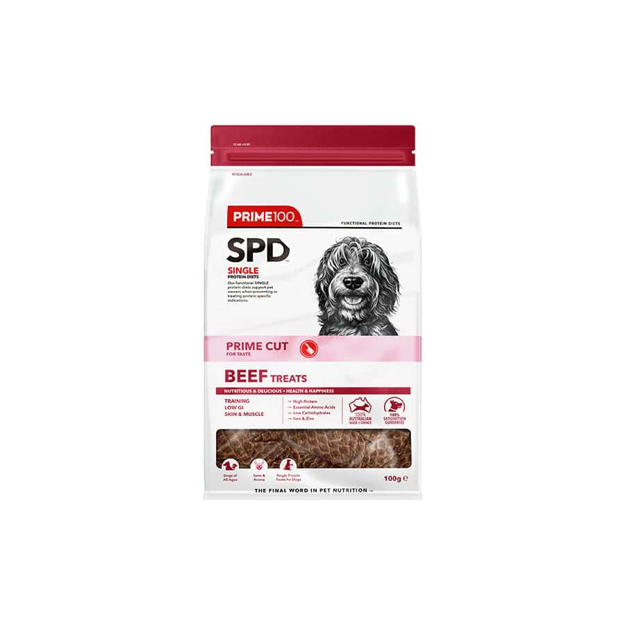 Prime 100 SPD Prime Cut Beef Dog Treats 100g – PetNest