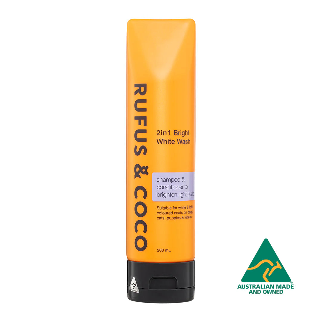Rufus & Coco Bright White Wash 200ml – PetNest